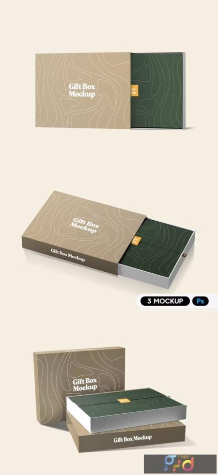 Luxury Gift Box Mockup FL2CNFV - FreePSDvn