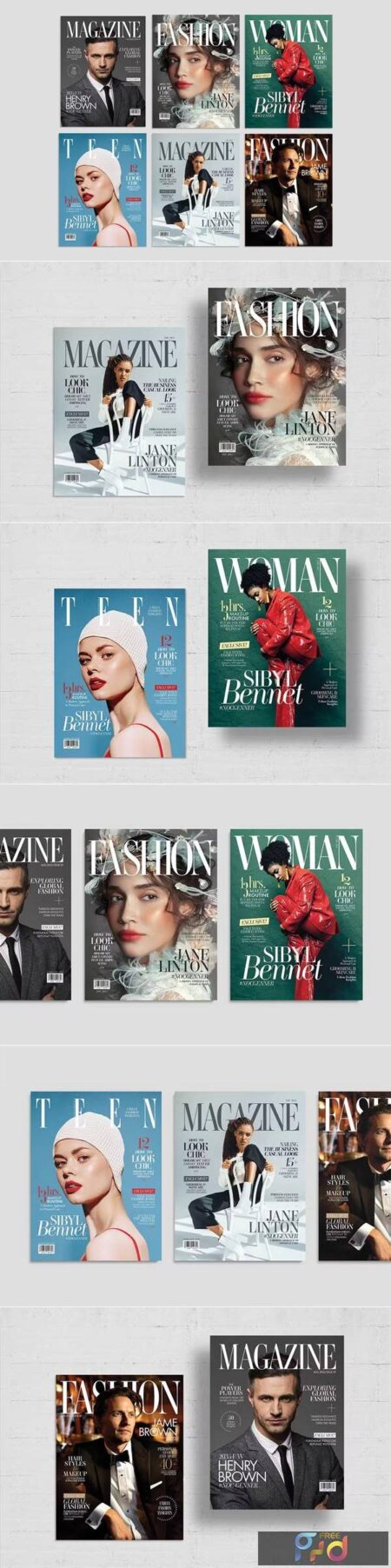 Magazine Cover Templates Y4HQVZK - FreePSDvn