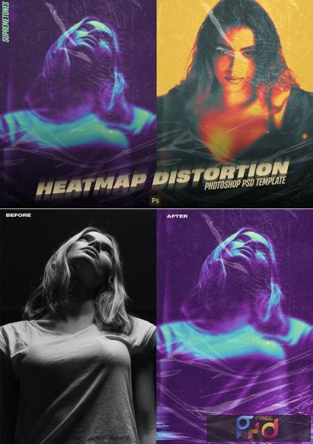 Heatmap Distortion Photoshop Effect BHZFZUS - FreePSDvn