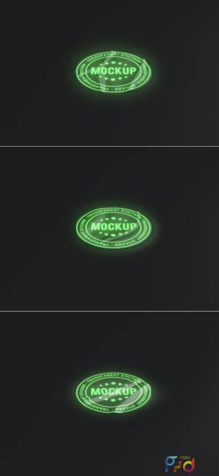 Fluorescent Stickers mockup 5RNG8JE - FreePSDvn