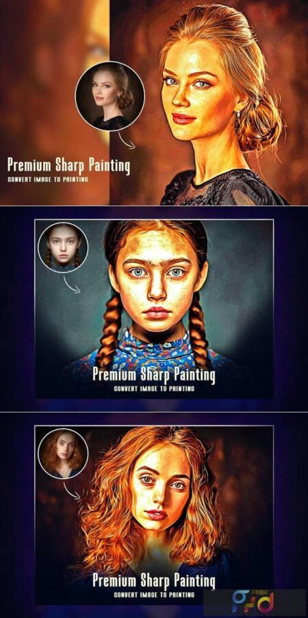 Premium Sharp Painting 7HSF988 - FreePSDvn