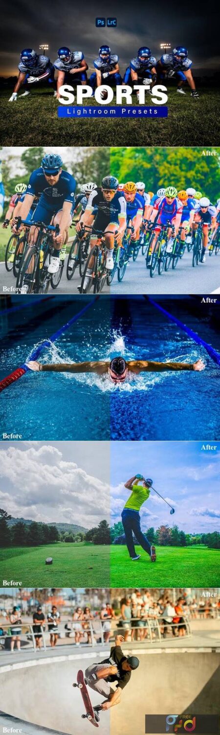 Sports Lightroom Presets V8NR9F7 - FreePSDvn