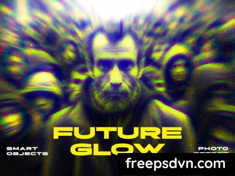 Future Glow Photo Effect UX24CBY - FreePSDvn